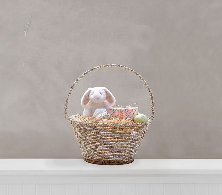 Silver Rope Easter Baskets | Pottery Barn Kids