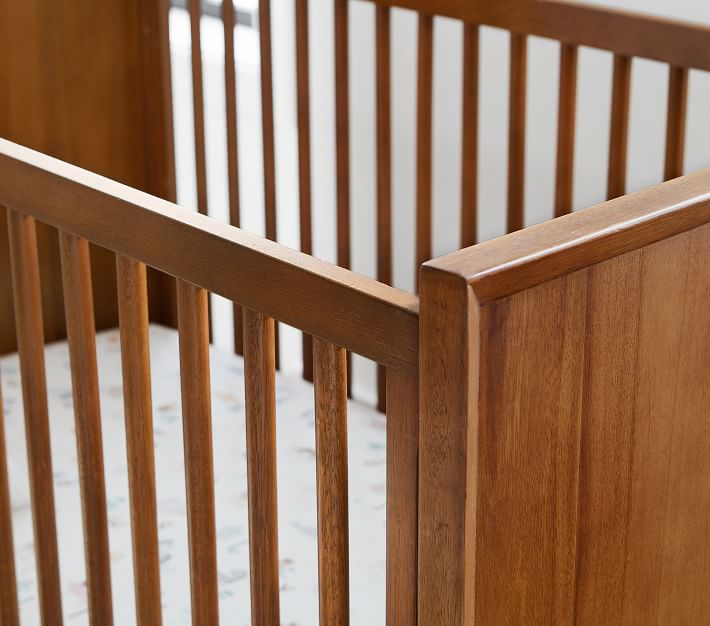 west elm x pbk Mid-Century Convertible Baby Crib | Pottery Barn Kids