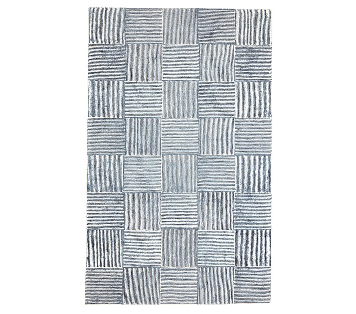Concentric Square Tile Rug | Pottery Barn Kids