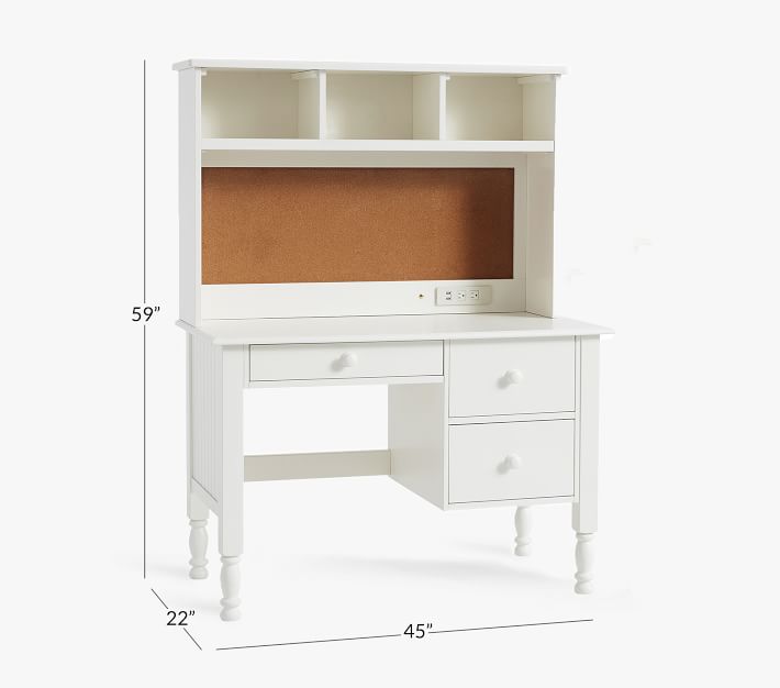 Catalina Kids Storage Desk & Tall Hutch | Pottery Barn Kids