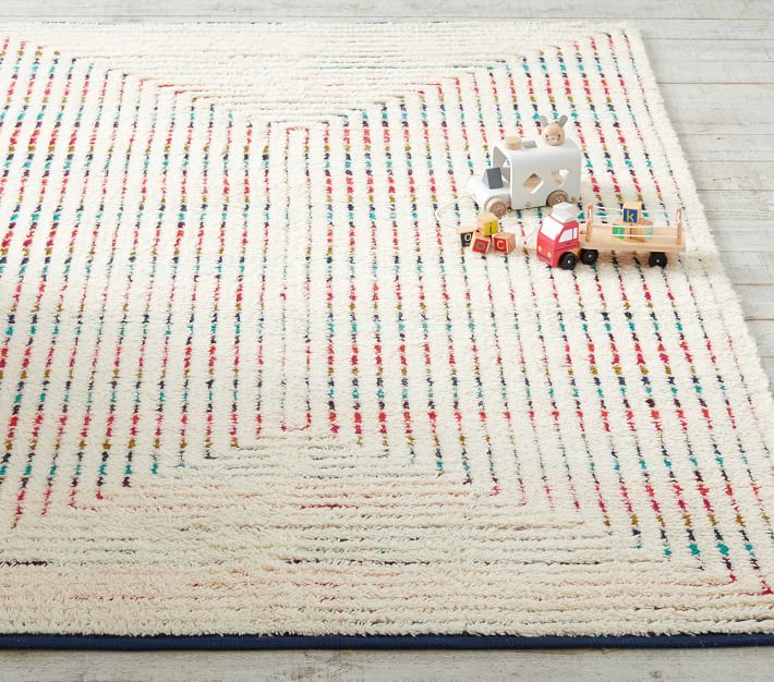 Concentric Rainbow Rug | Pottery Barn Kids