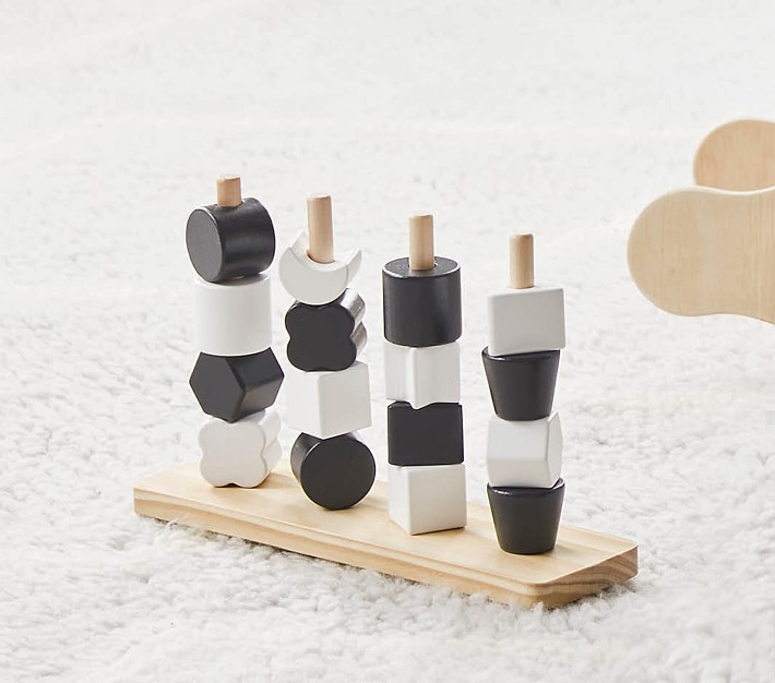 Modern Black & White Stacker Toy | Pottery Barn Kids