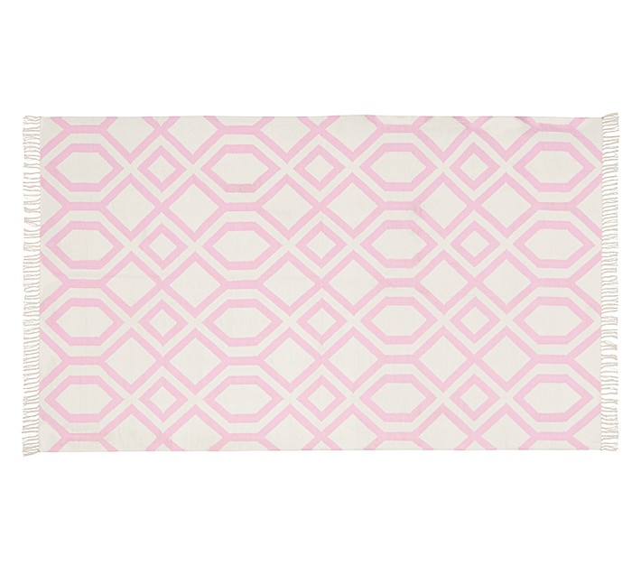 Ibiza Mat - Pink | Patterned Rugs | Pottery Barn Kids