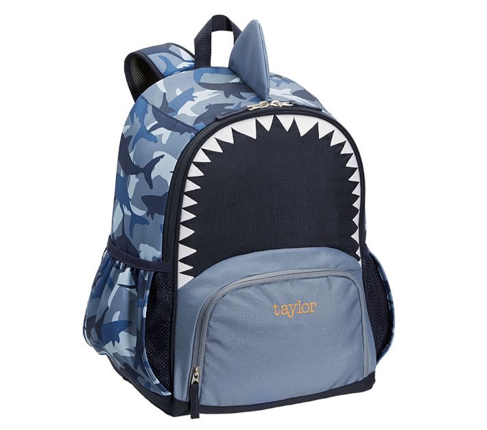 Mackenzie Critter Shark Boys Backpack | Pottery Barn Kids