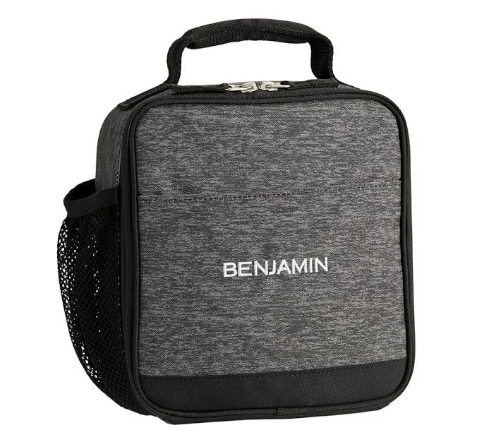 Mackenzie Critter Charcoal Kids Lunch Box | Pottery Barn Kids
