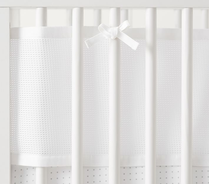 BreathableBaby® for Pottery Barn Baby Linen Mesh Liner | Crib Bedding ...