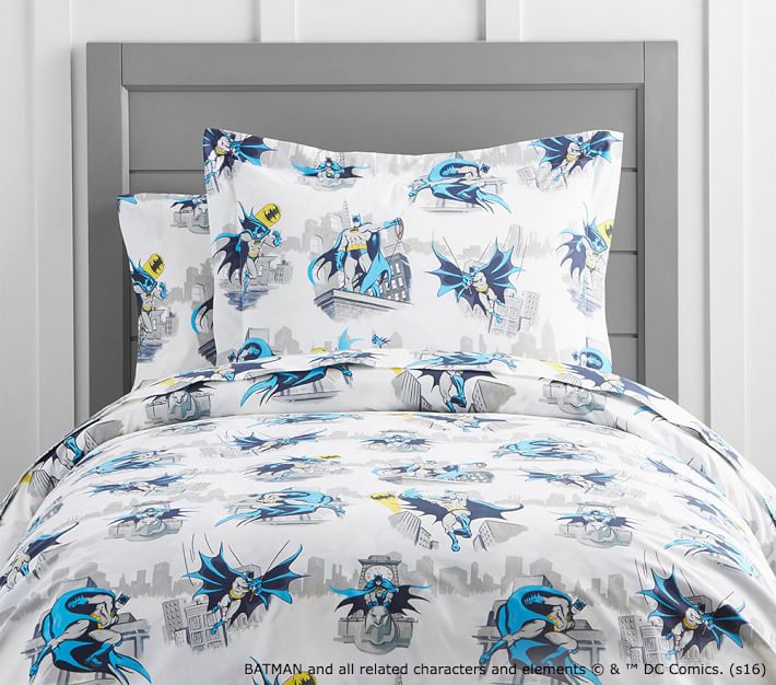 BATMAN™ Cityscape Kids' Duvet Cover | Pottery Barn Kids