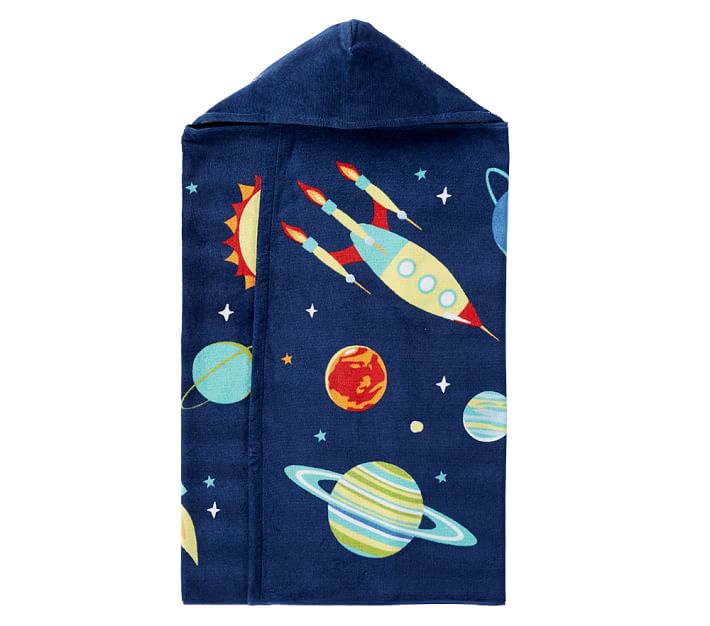 Space Hooded Beach Towel | Pottery Barn Kids