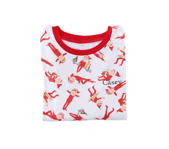 The Elf on the Shelf® Cotton Tight-Fit Kids Pajamas | Pottery Barn Kids