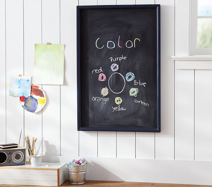 Framed Navy Kids Bulletin Board | Pottery Barn Kids