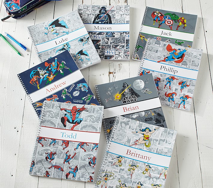 Heroes & Villains Notebooks | Pottery Barn Kids