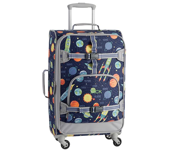 Navy Solar System Glow-in-the-Dark Small Spinner Kids Suitcase ...