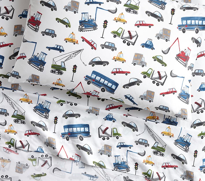 Huxley Transportation Kids' Sheet Set | Pottery Barn Kids