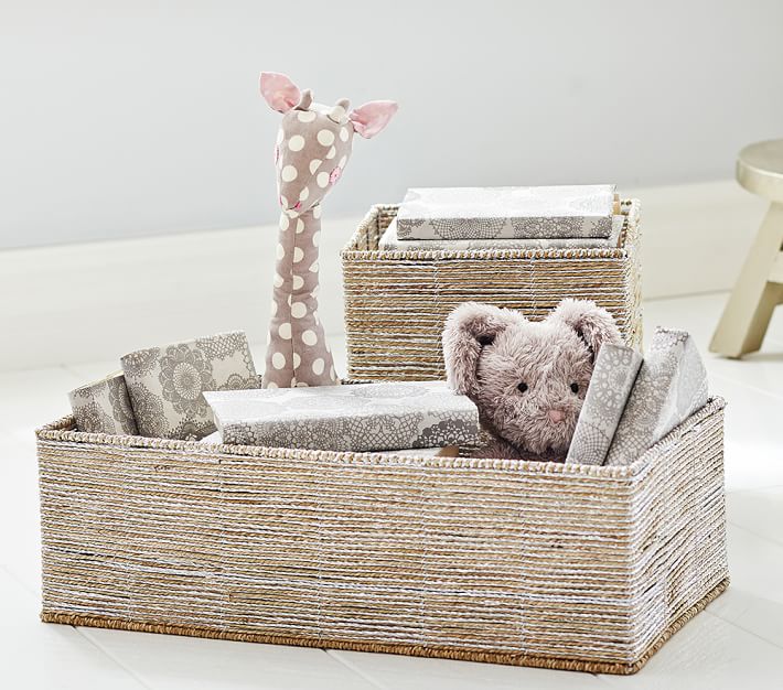 Silver Rope Storage | Kids Storage | Pottery Barn Kids