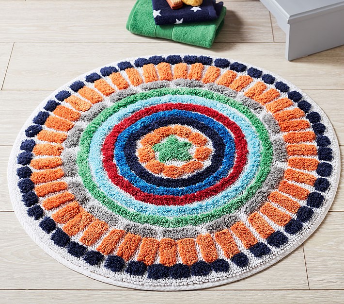 Star Round Kids Bath Mat | Pottery Barn Kids