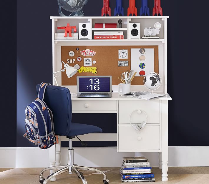 Catalina Kids Storage Desk & Tall Hutch | Pottery Barn Kids