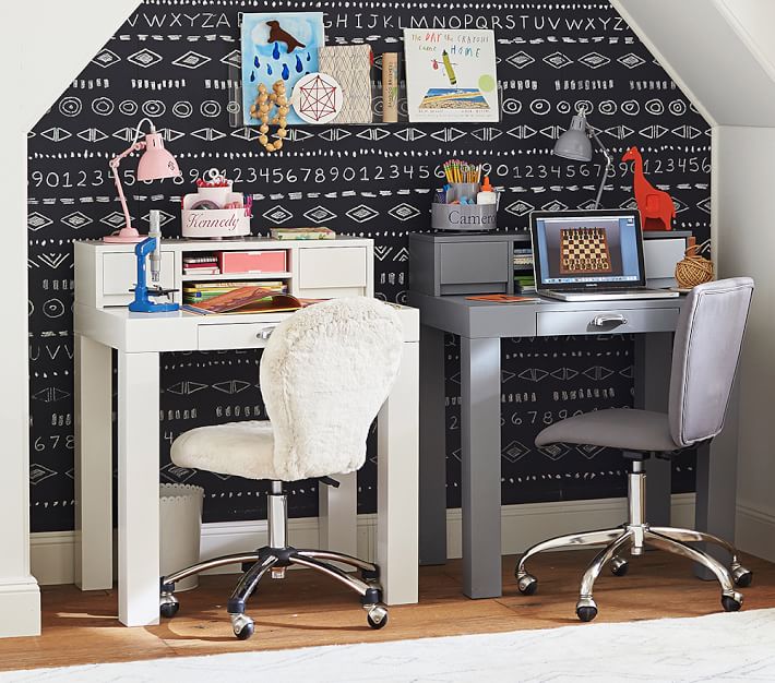 Parsons Mini Kids Desk & Hutch | Pottery Barn Kids