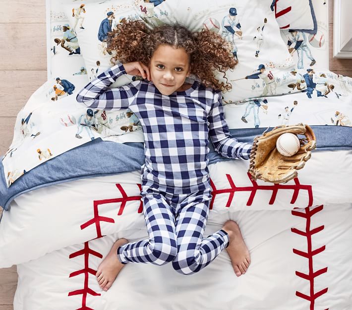 Vintage Baseball Kids' Sheet Set | Pottery Barn Kids