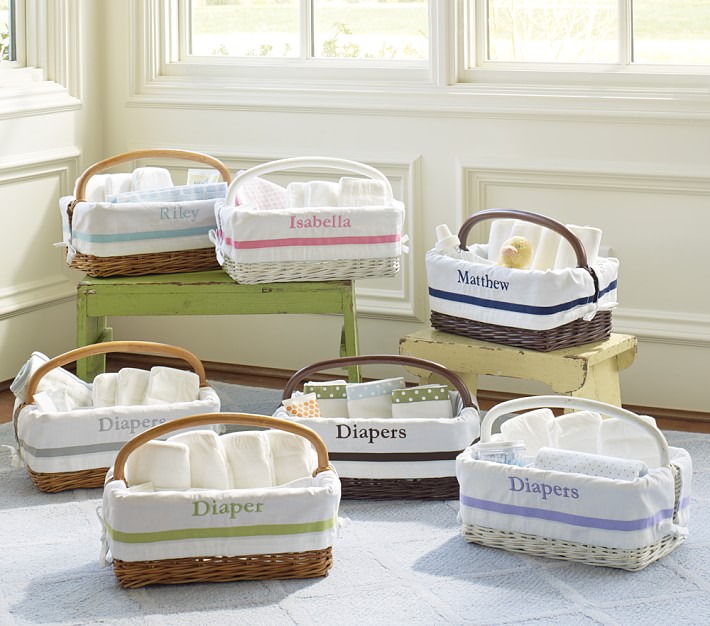 Sabrina Diaper Caddy & Harper Liners | Pottery Barn Kids