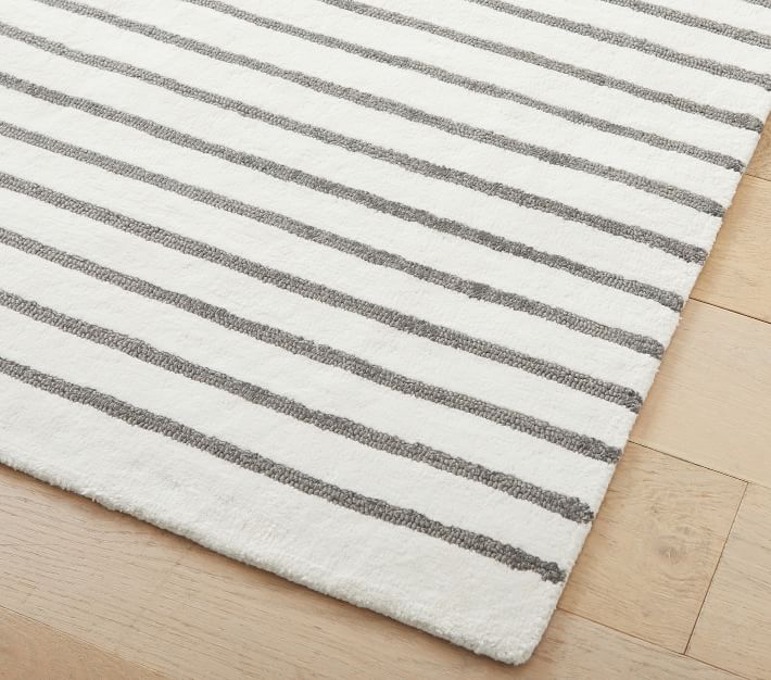 Performance Mini Stripe Rug | Pottery Barn Kids