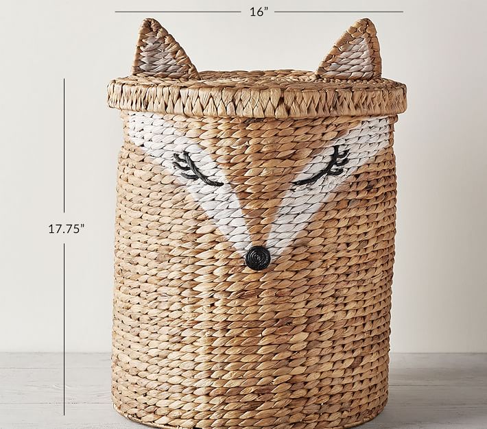 Shaped Fox Storage | Nursery Storage | Pottery Barn Kids