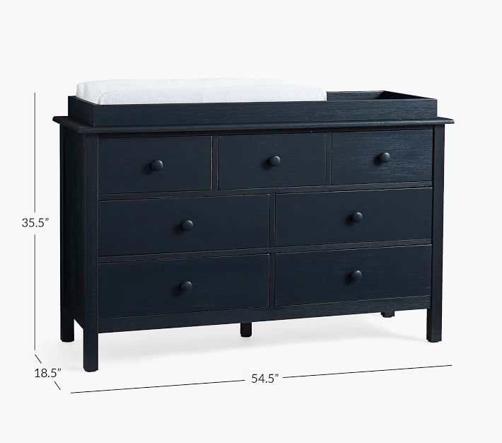 Kendall Extra Wide Nursery Changing Table Dresser & Topper | Pottery ...