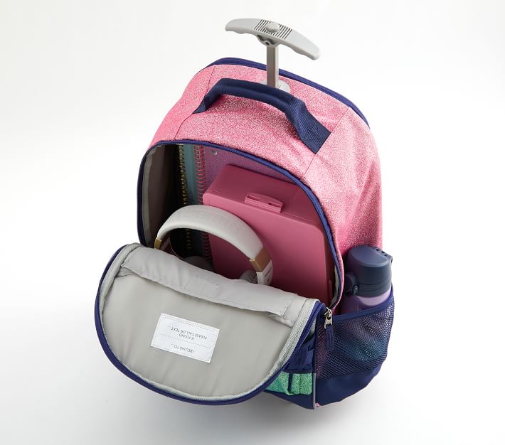 Mackenzie Lavender/Aqua Ombre Sparkle Glitter Backpacks | Pottery Barn Kids