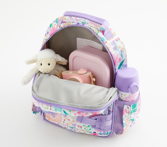 Mackenzie Lavender Floral Blooms Backpacks | Pottery Barn Kids