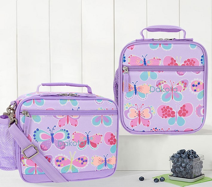 Mackenzie Lavender Sweet Butterfly Lunch Boxes | Pottery Barn Kids