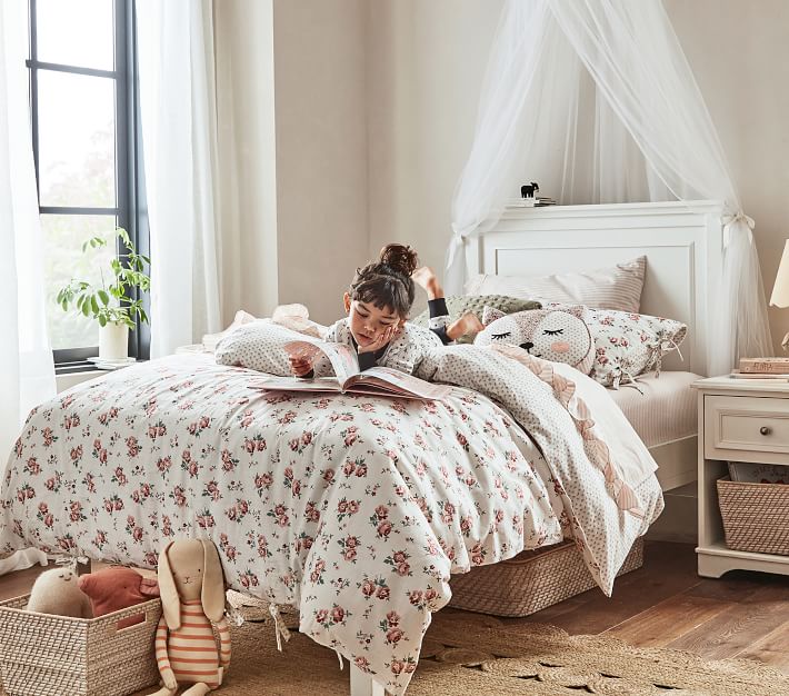 Emily & Meritt Striped Ruffle Organic Sheet Set & Pillowcases | Pottery ...