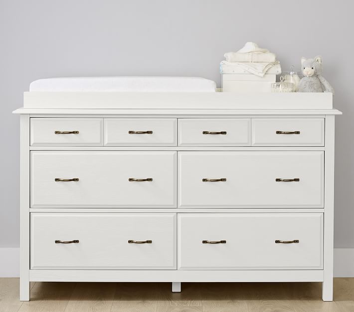Rory Extra Wide Changing Table Dresser & Topper | Pottery Barn Kids