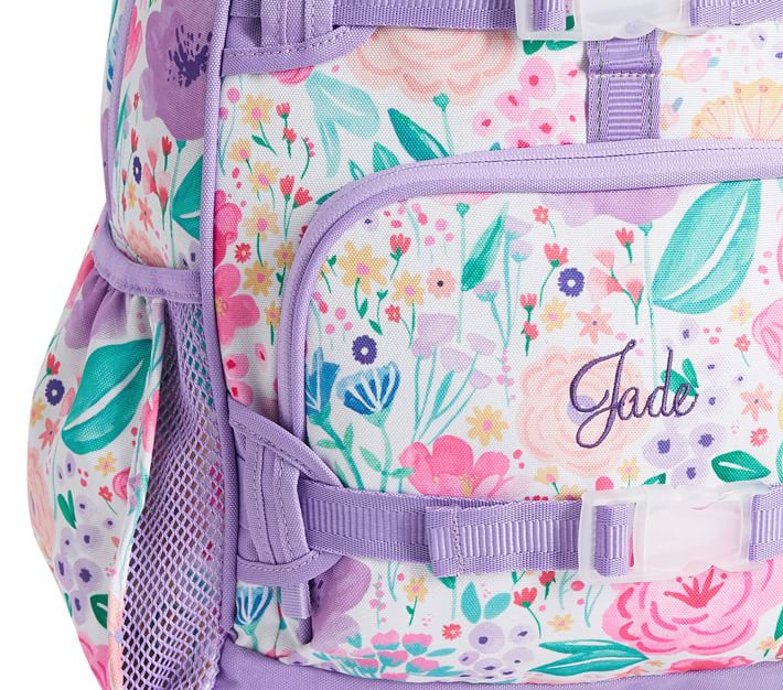Mackenzie Lavender Floral Blooms Backpacks | Pottery Barn Kids