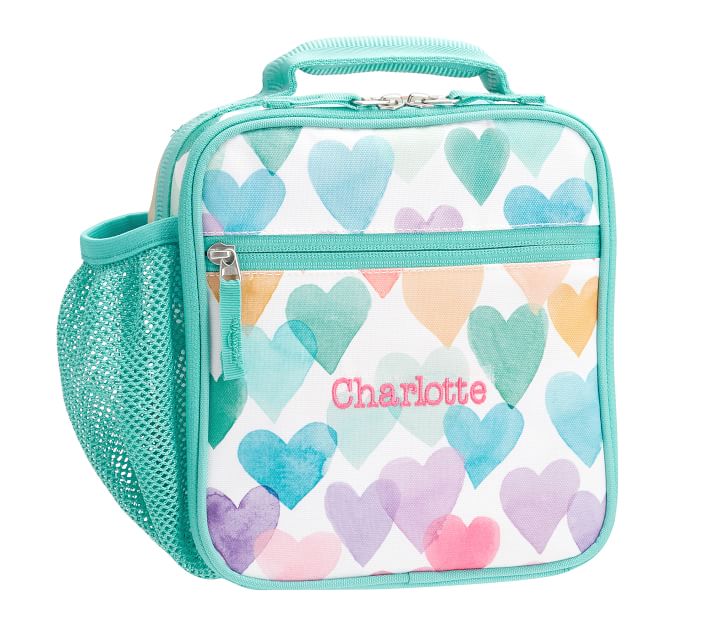 Mackenzie Rainbow Hearts Lunch Boxes | Pottery Barn Kids