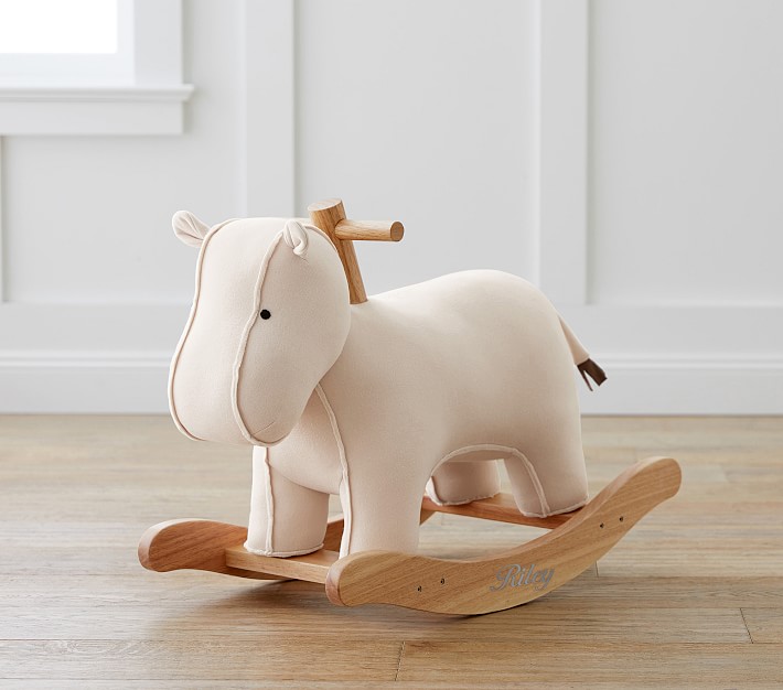 Hippo Cotton Plush Rocker | Pottery Barn Kids