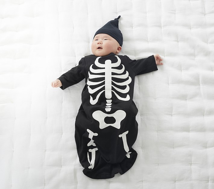 Skeleton Baby Bunting | Pottery Barn Kids