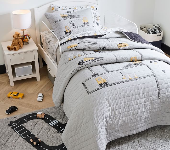 Ethan Construction Quilt & Shams | Pottery Barn Kids