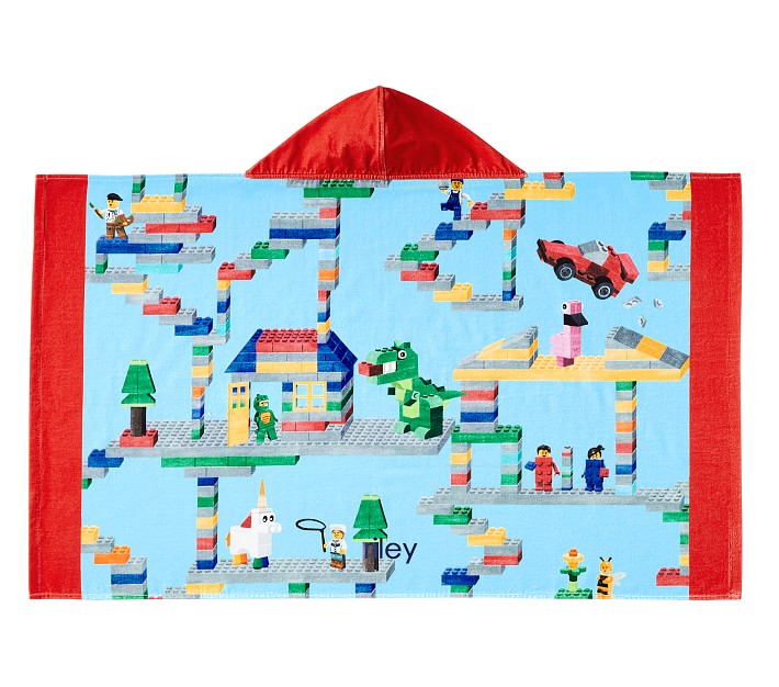 LEGO® Kid Beach Hooded Towel | Pottery Barn Kids