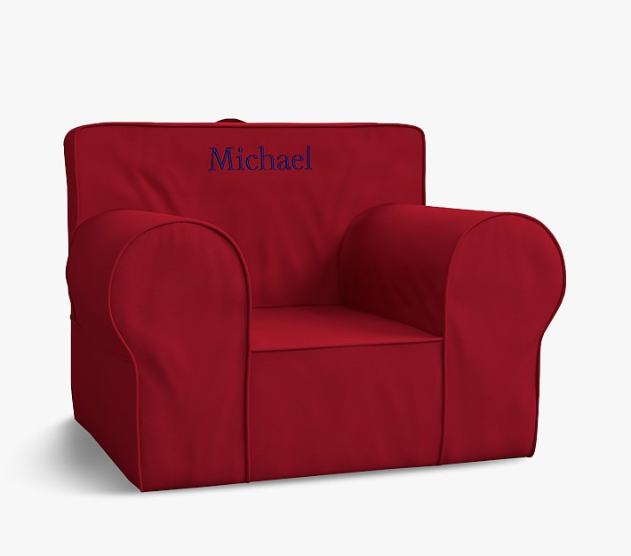 Oversized Red Anywhere Chair® | Oversized Kids Chair | Pottery Barn Kids