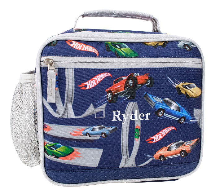Mackenzie Gray Blue Hot Wheels™ Lunch Boxes | Pottery Barn Kids
