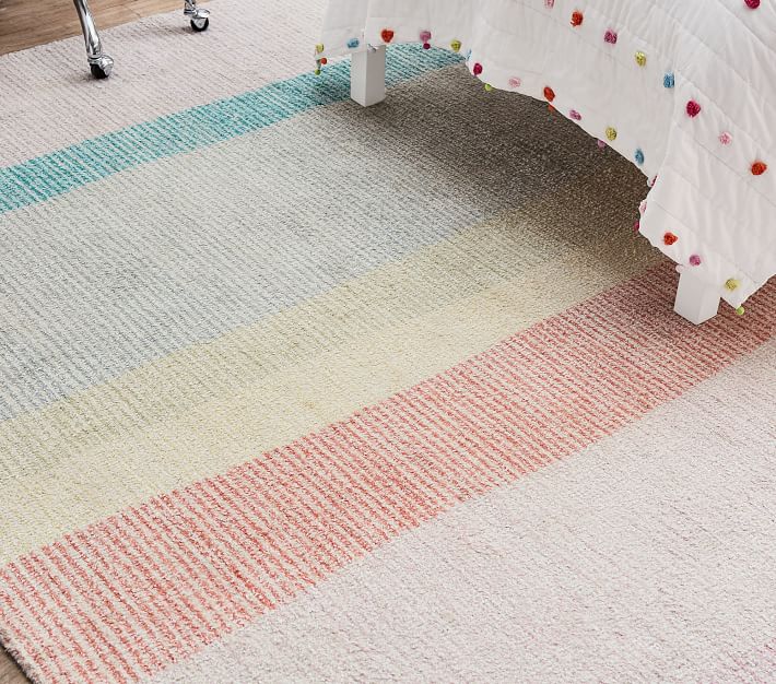 Rainbow Ombre Rug | Patterned Rugs | Pottery Barn Kids