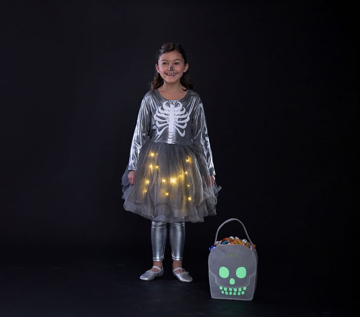 Kids Light-Up Skeleton Tutu Costume | Pottery Barn Kids