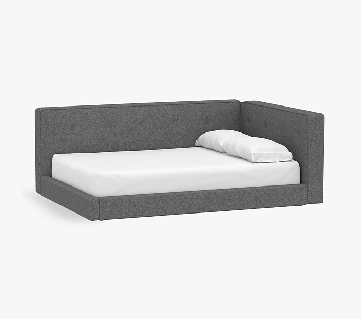 Cushy Upholstered Platform Corner Bed | Pottery Barn Kids