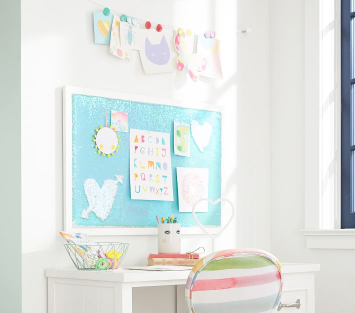 Flip Sequin Kids Bulletin Board | Pottery Barn Kids