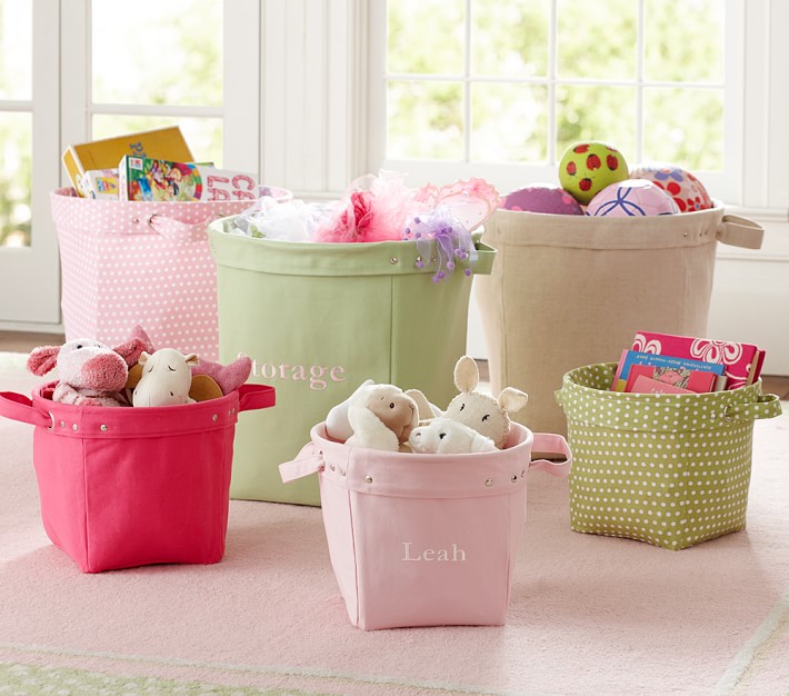 Girls' Canvas Buckets | Pottery Barn Kids