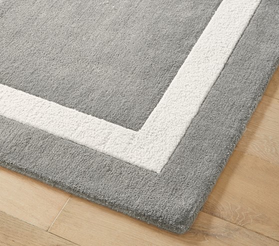 OPEN BOX: Classic Border Rug | Pottery Barn Kids
