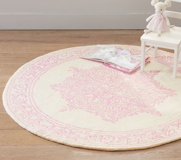 Olivia Round Rug | Pottery Barn Kids