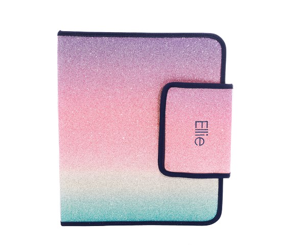 Mackenzie Rainbow Ombre Sparkle Glitter Homework Holder | Pottery Barn Kids