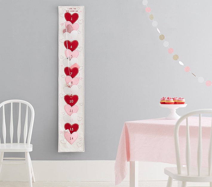 Valentine's Day Heart Advent Calendar | Pottery Barn Kids