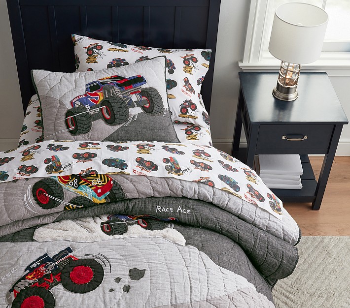 Hot Wheels™ Monster Trucks™ Quilt & Shams | Pottery Barn Kids
