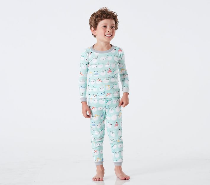 Snowman Tight Fit Kids Christmas Pajamas | Pottery Barn Kids